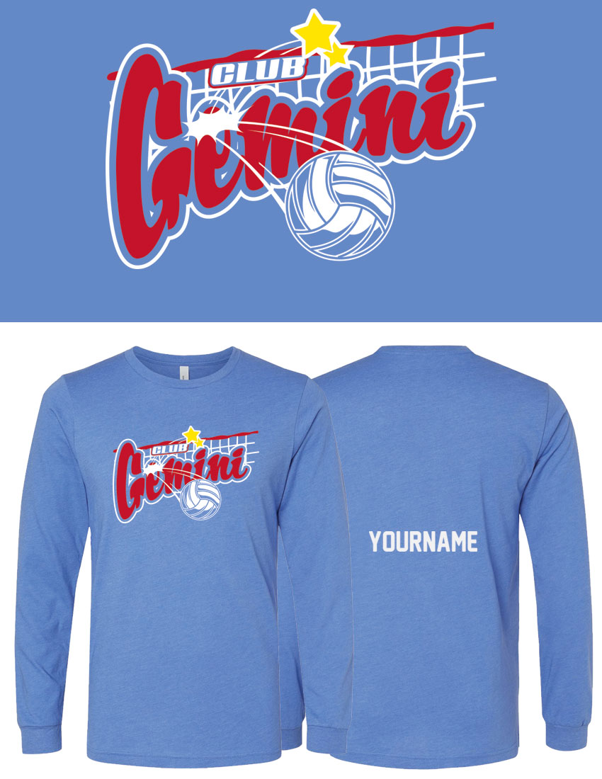 Bella & Canvas Long Sleeve TShirt | Midwest Volleyball Warehouse