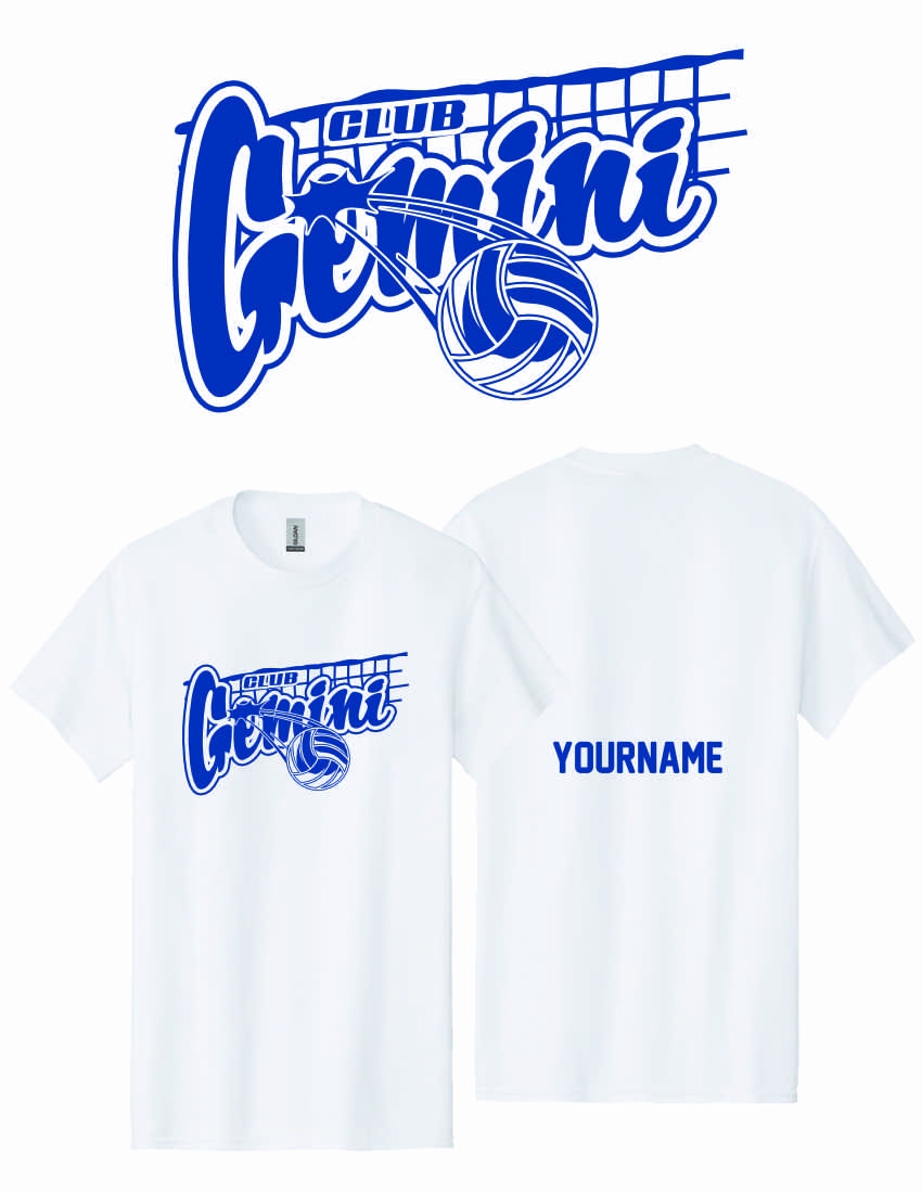 Gildan Heavy Cotton Short Sleeve Tee - White | Midwest Volleyball Warehouse